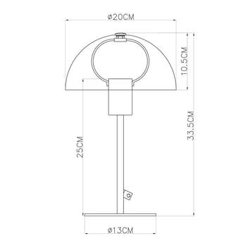 Decofurn | Table Lamp Black Metal Dome | R299 Save 15% – Decofurn Furniture