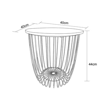 Decofurn | Libra 40cm Round Side Table | R349 Save 10% – Decofurn Furniture