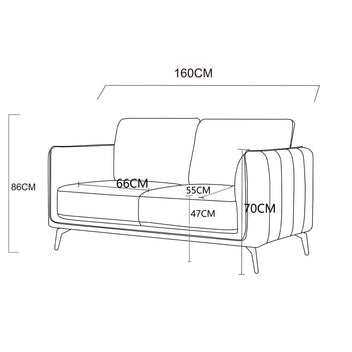 Decofurn | Lina Fabric 2 Seater Couch | R7499 Save 20% – Decofurn Furniture