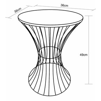 Decofurn | Spiro 36cm Round Side Table | R299 Save 25% – Decofurn Furniture