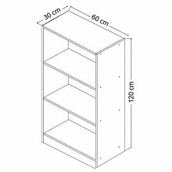 Decofurn | Cyrus 3 Shelf Bookcase | R699 Save 10% – Decofurn Furniture