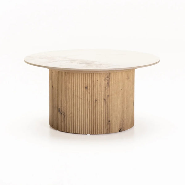 Decofurn | Belle 80cm Round Stone Top Coffee Table | R2499 – Decofurn ...
