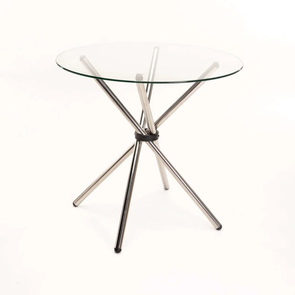 Decofurn | Coty 80cm Round Glass Top Dining Table | R769 – Decofurn ...