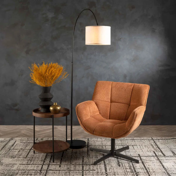 Decofurn | Floor Lamp Black Curved Metal Arc 180cm h | R799 – Decofurn ...