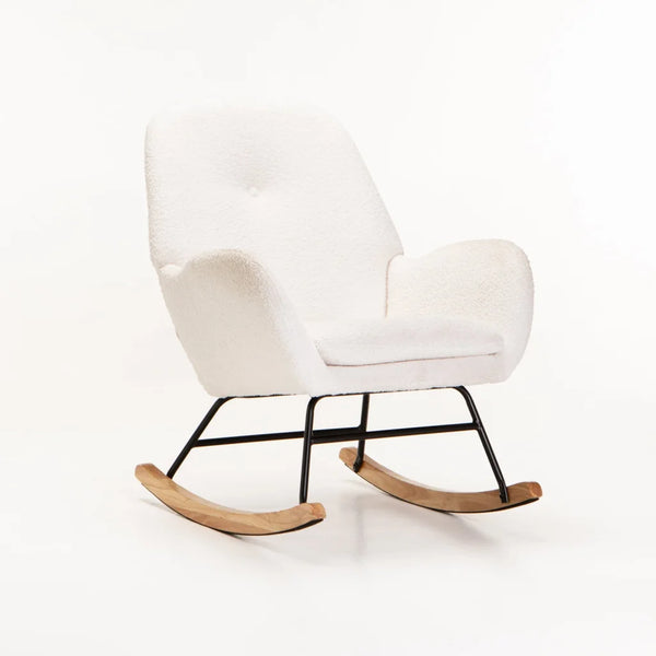 Decofurn | Indy Fleece Rocking Chair - Cream | R2199 Save – Decofurn ...