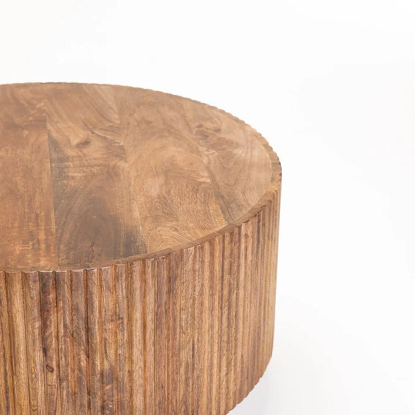Decofurn | Kavi 70cm Round Solid Wood Coffee Table – Decofurn Furniture