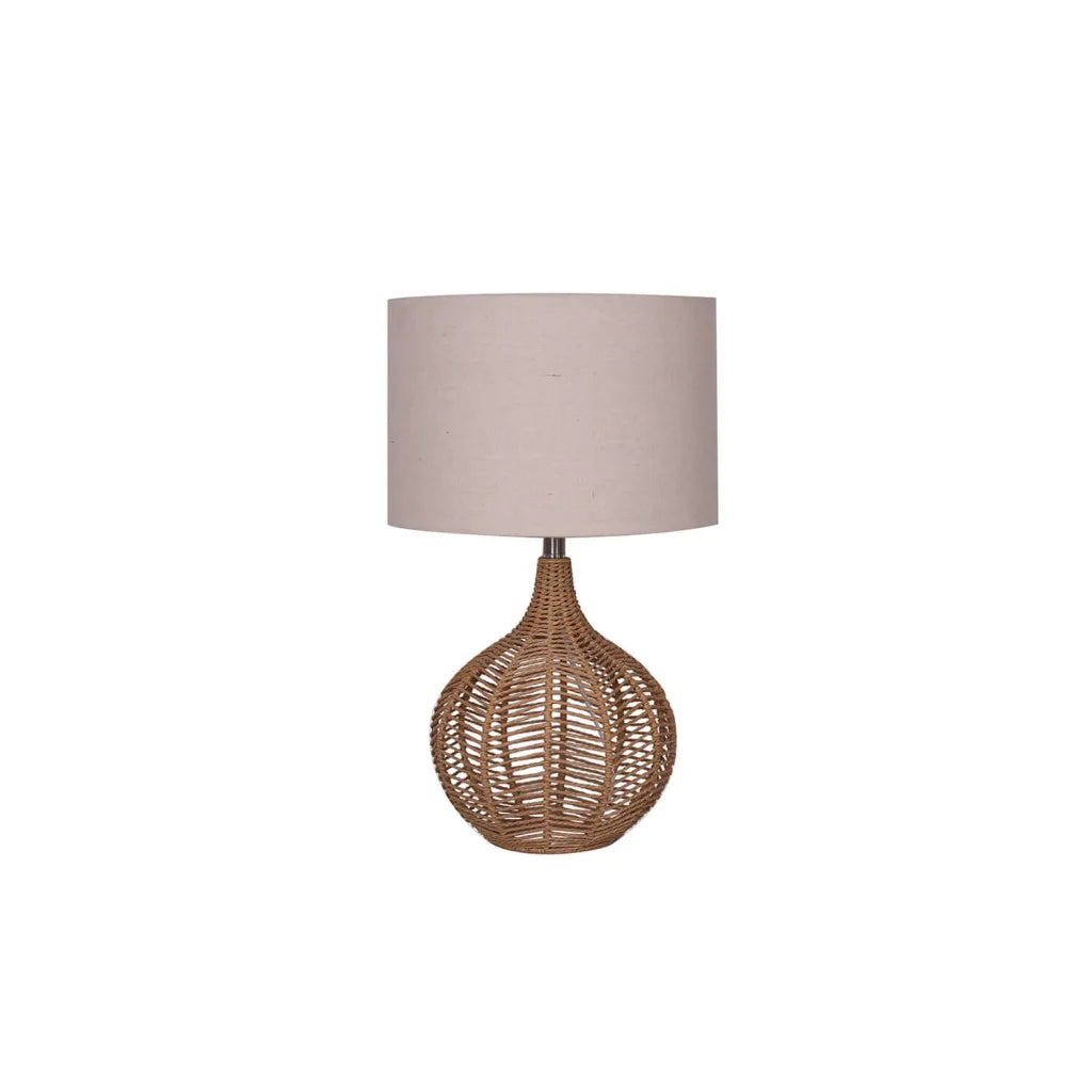 Decofurn | Table Lamp Linen Rope Cream Fabric Shade | R549 – Decofurn ...