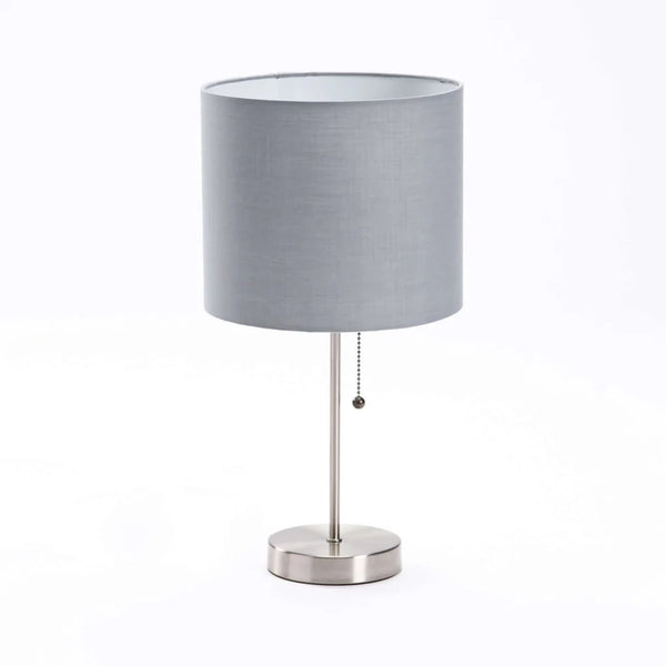 Decofurn | Table Lamp Metal Base Grey Fabric Shade | R269 – Decofurn ...