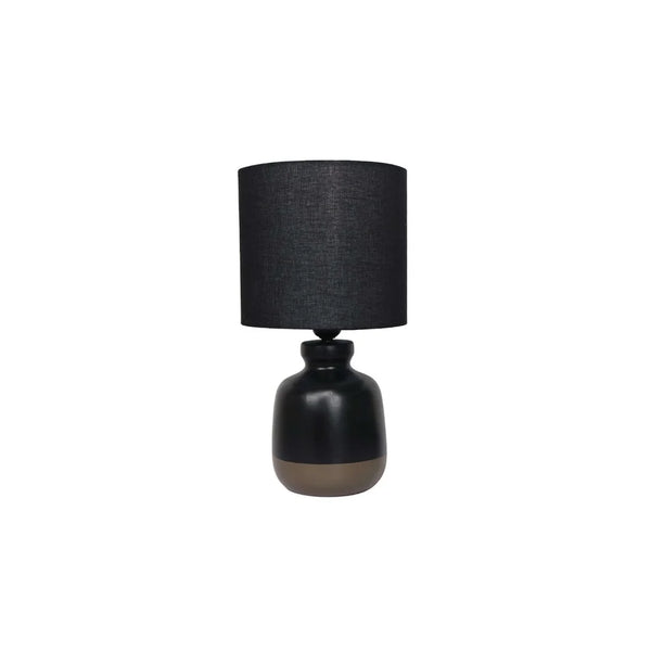 Decofurn | Table Lamp Two Tone Black Grey Fabric Shade | – Decofurn ...