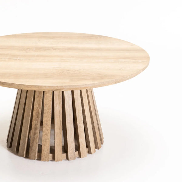 Decofurn | Lola 80cm Round Coffee Table - Oak | R1599 Save – Decofurn ...