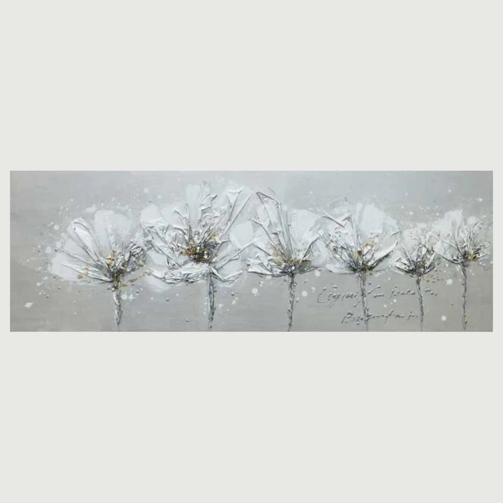 Decofurn | Oil Painting Art G3 - Flowers Grey 50x150 | R749 – Decofurn ...