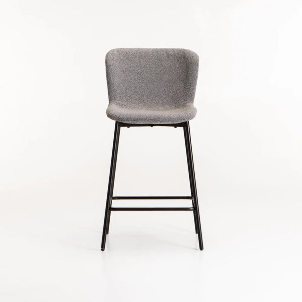 Decofurn | Rae Boucle Fabric Kitchen Stool - Grey | R999 – Decofurn ...