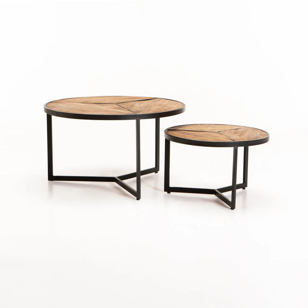 Decofurn | Vea Set of 2 70/50cm Solid Wood Coffee Table | – Decofurn ...