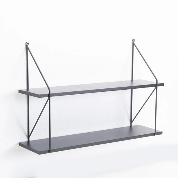 Decofurn | Wall Shelf - Black 2 Shelf | R259 Save 10% – Decofurn Furniture