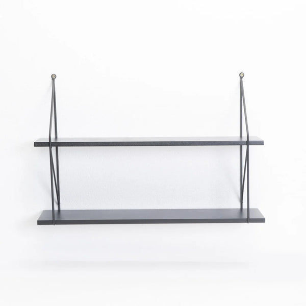 Decofurn | Wall Shelf - Black 2 Shelf | R259 Save 10% – Decofurn Furniture