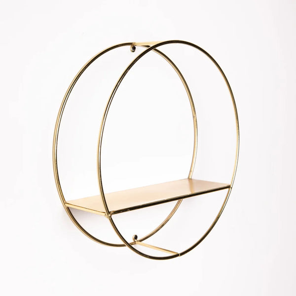 Decofurn | Wall Shelf - Gold Circle with Shelf | R199 Save – Decofurn ...